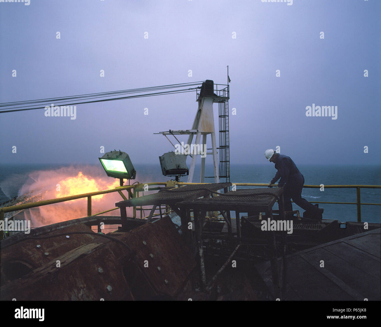 Oil field in North Sea Stock Photo - Alamy