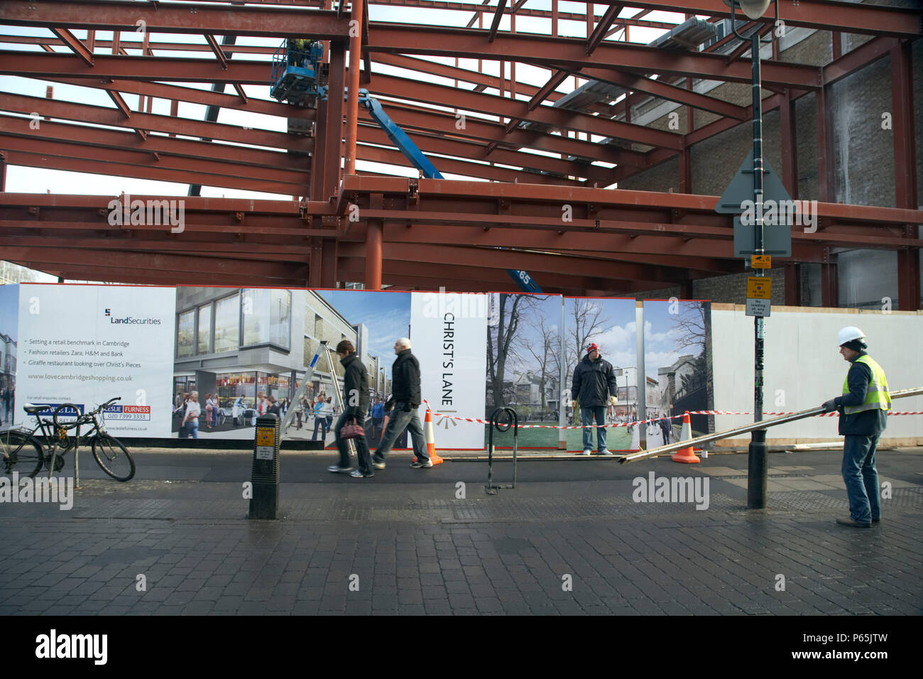 Hoarding Scaffolding Construction Site High Resolution Stock ...