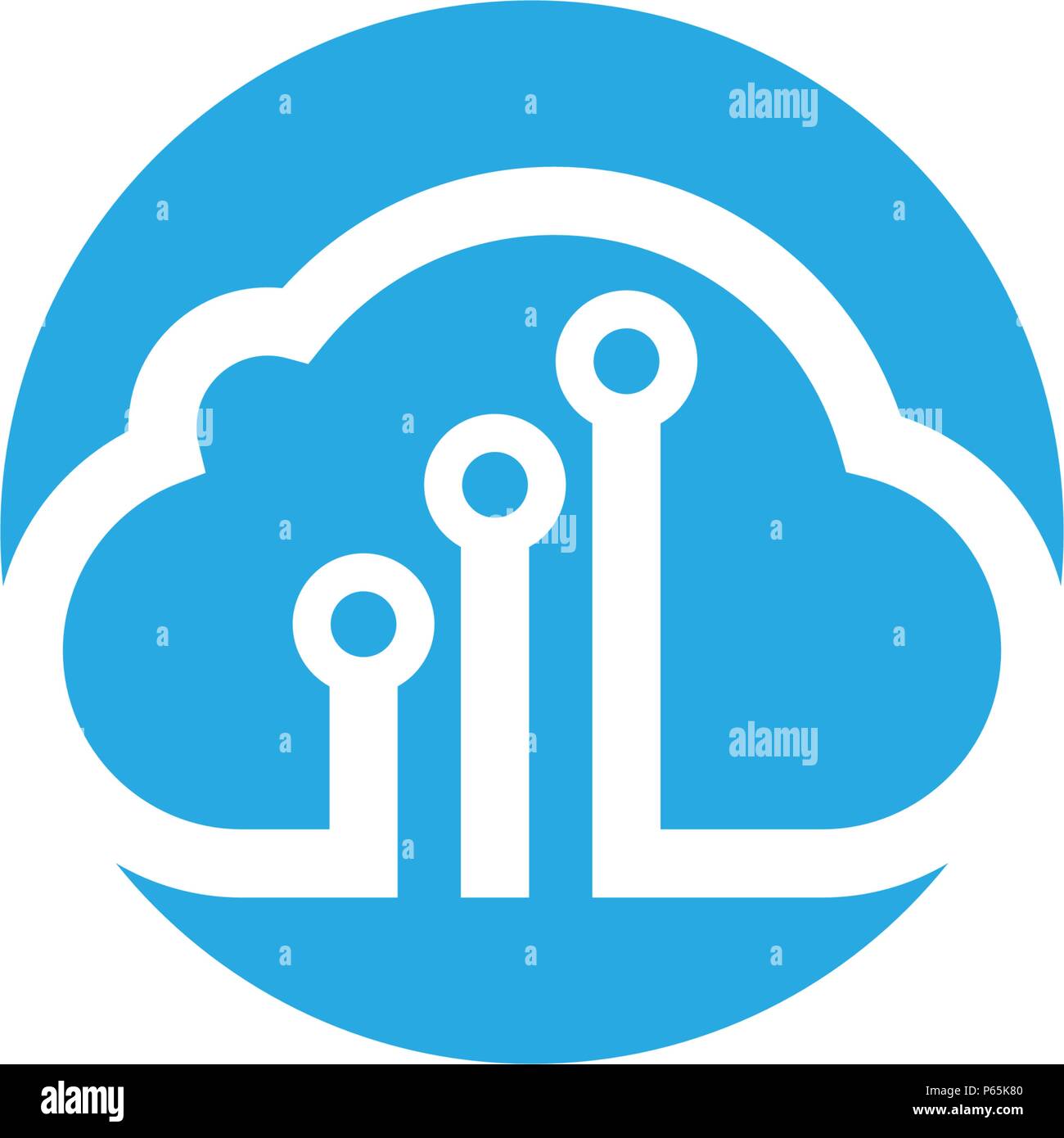 Digital circuit cloud Stock Vector Images - Alamy