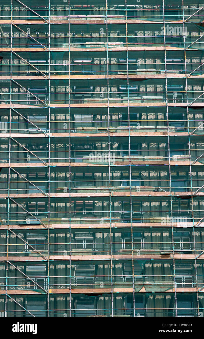 Refurbishment of Tower block, Enfield, UK Stock Photo - Alamy