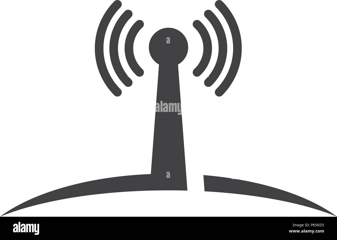 wireless Logo Template vector icon illustration design Stock Vector ...