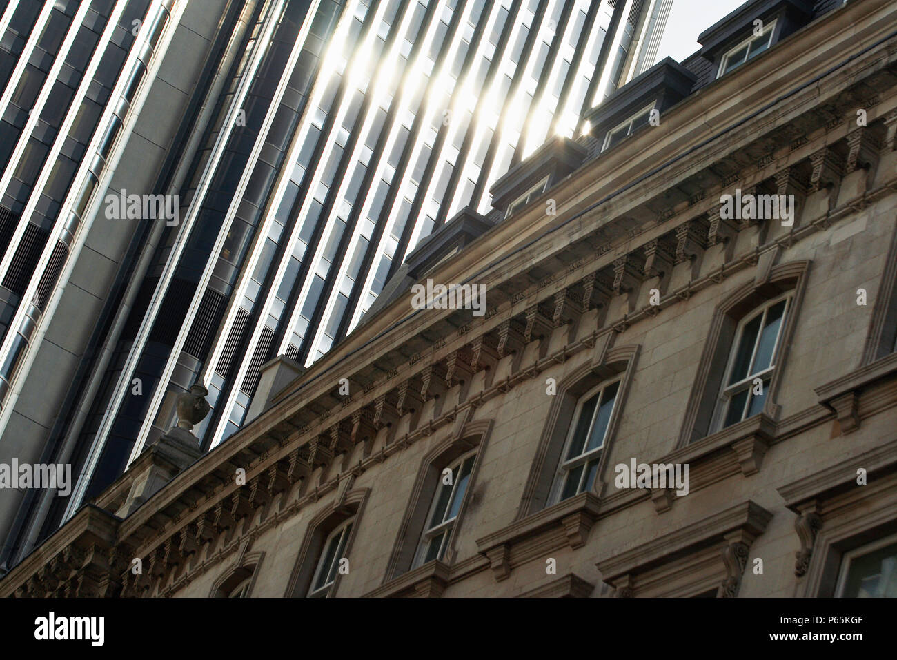 Modern and neo-classical architecture, City of London, UK Stock Photo ...