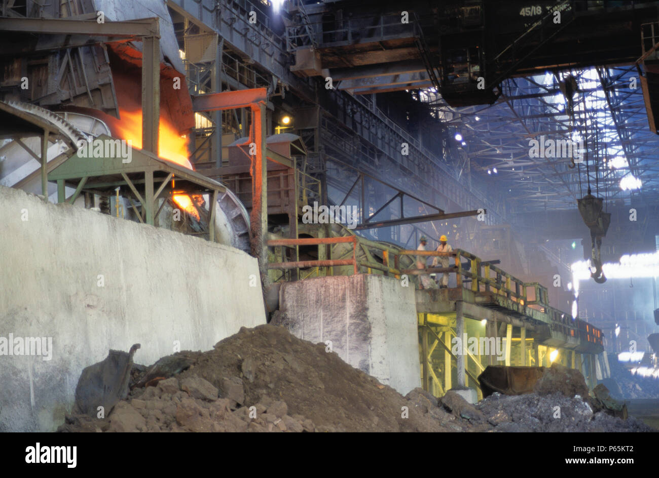Copper refinery in Zambia, Africa Stock Photo - Alamy