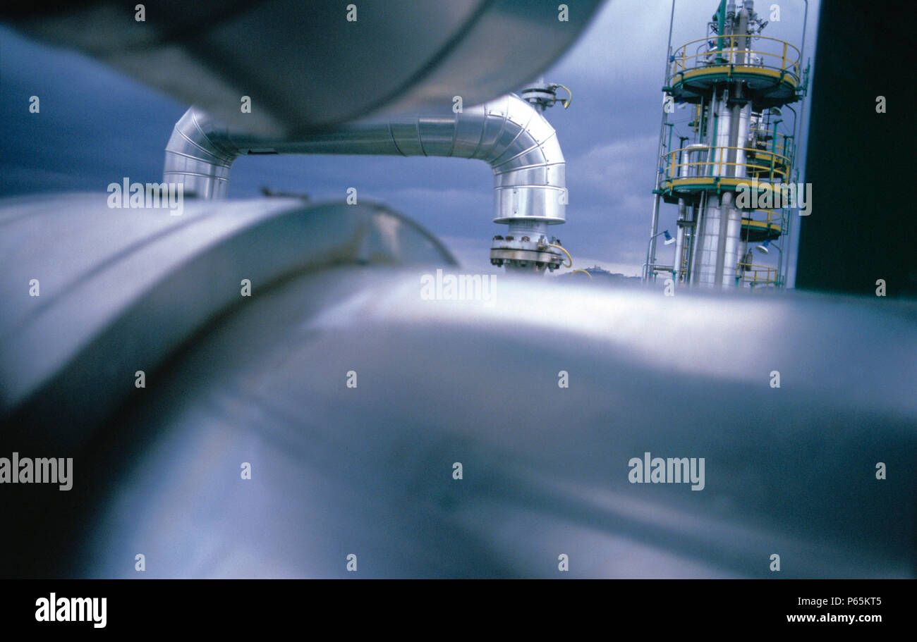 Copper refinery in Zambia, Africa Stock Photo - Alamy