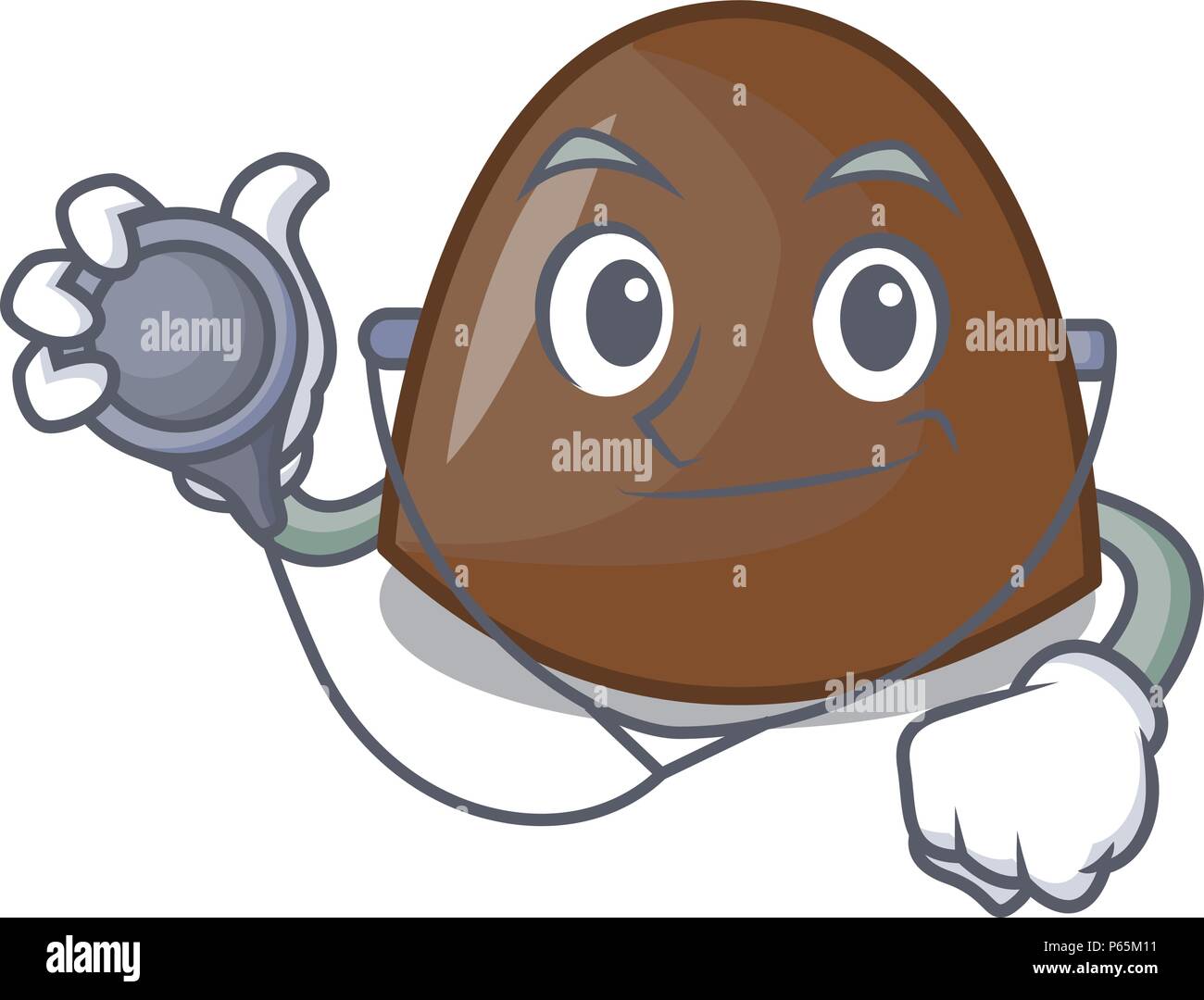 Doctor chocolate candies character cartoon Stock Vector Image & Art - Alamy