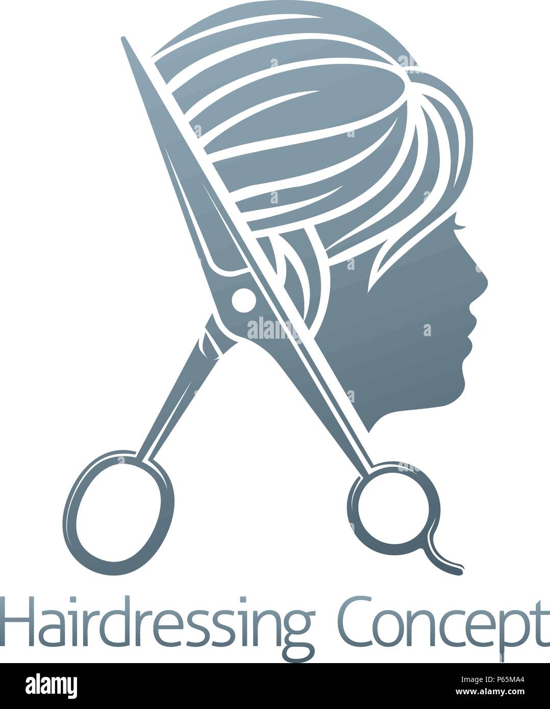 Hair woman vector Stock Vector Images - Alamy