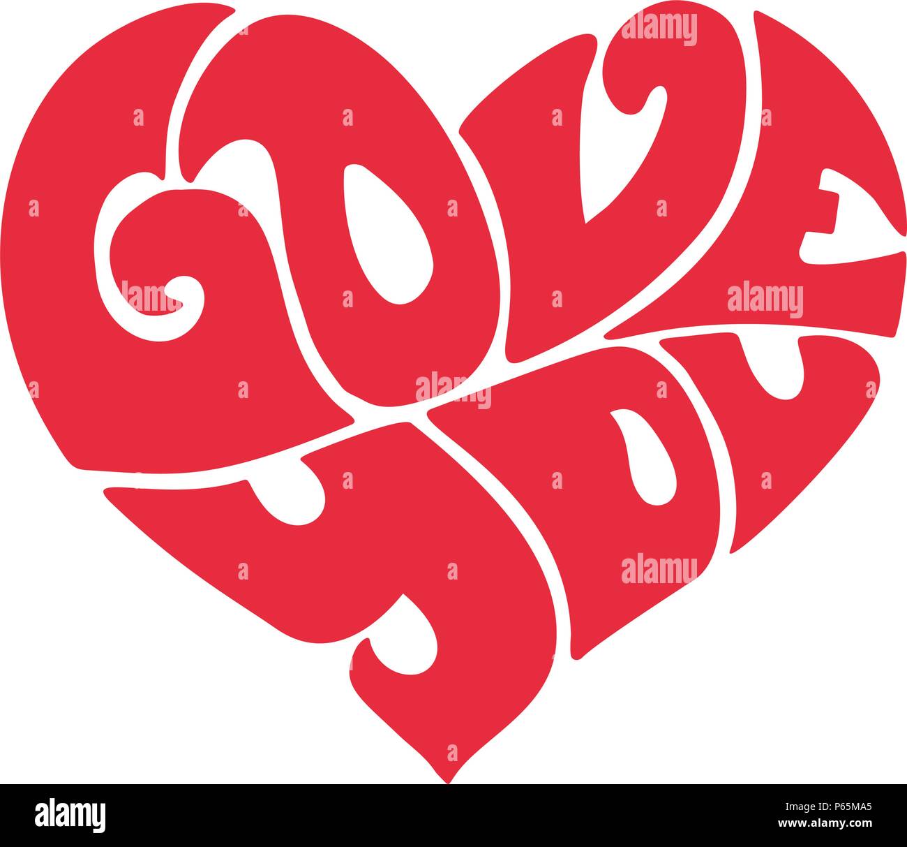 With love red heart letters Stock Vector Image & Art - Alamy