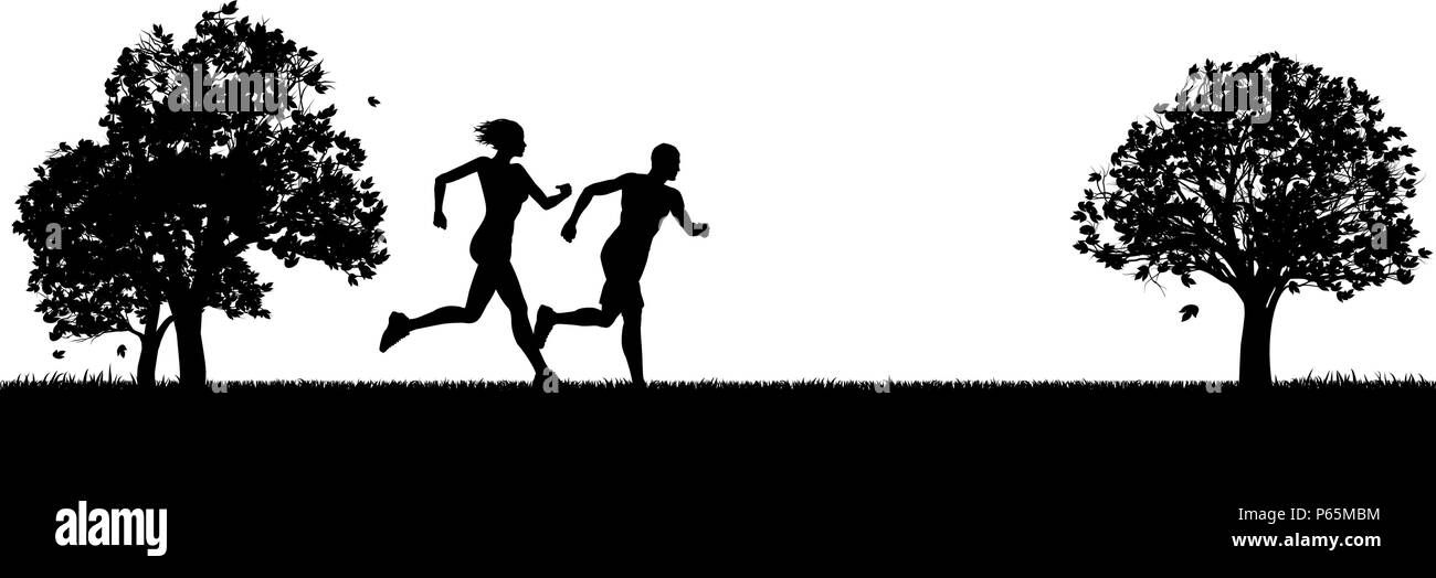 Shadow trees in park Stock Vector Images - Alamy