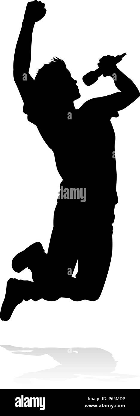 Country Singer Silhouette