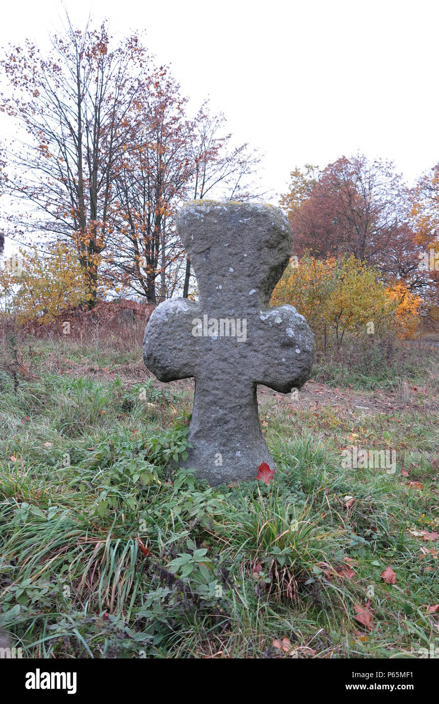 Conciliation cross, Ovesne Kladruby, Czech Republic Stock Photo - Alamy