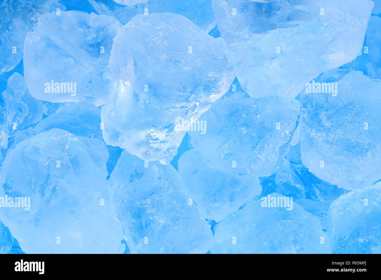 Summer blue ice cube texture background Stock Photo - Alamy