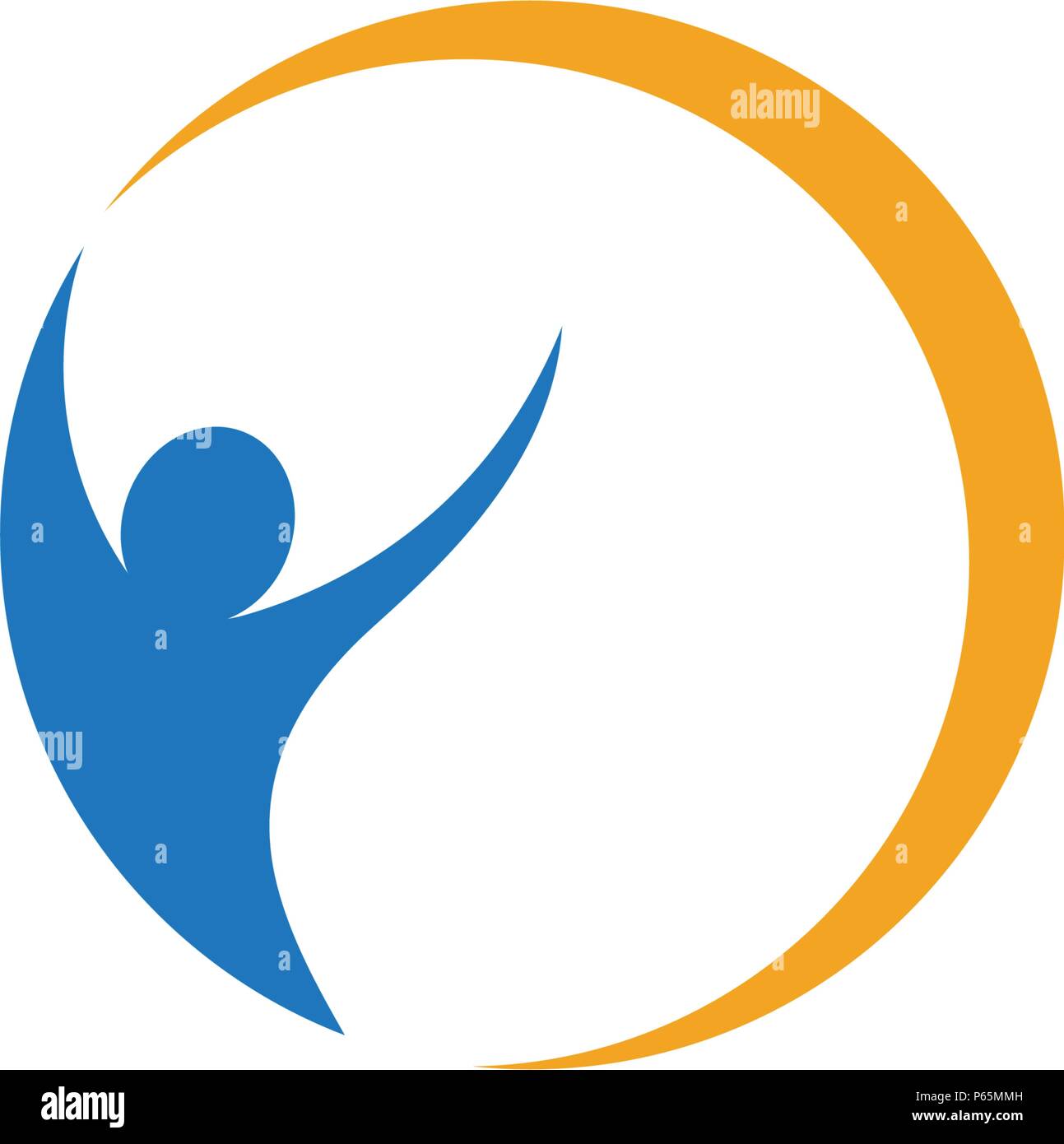 Human character logo sign illustration vector design Stock Vector Image ...