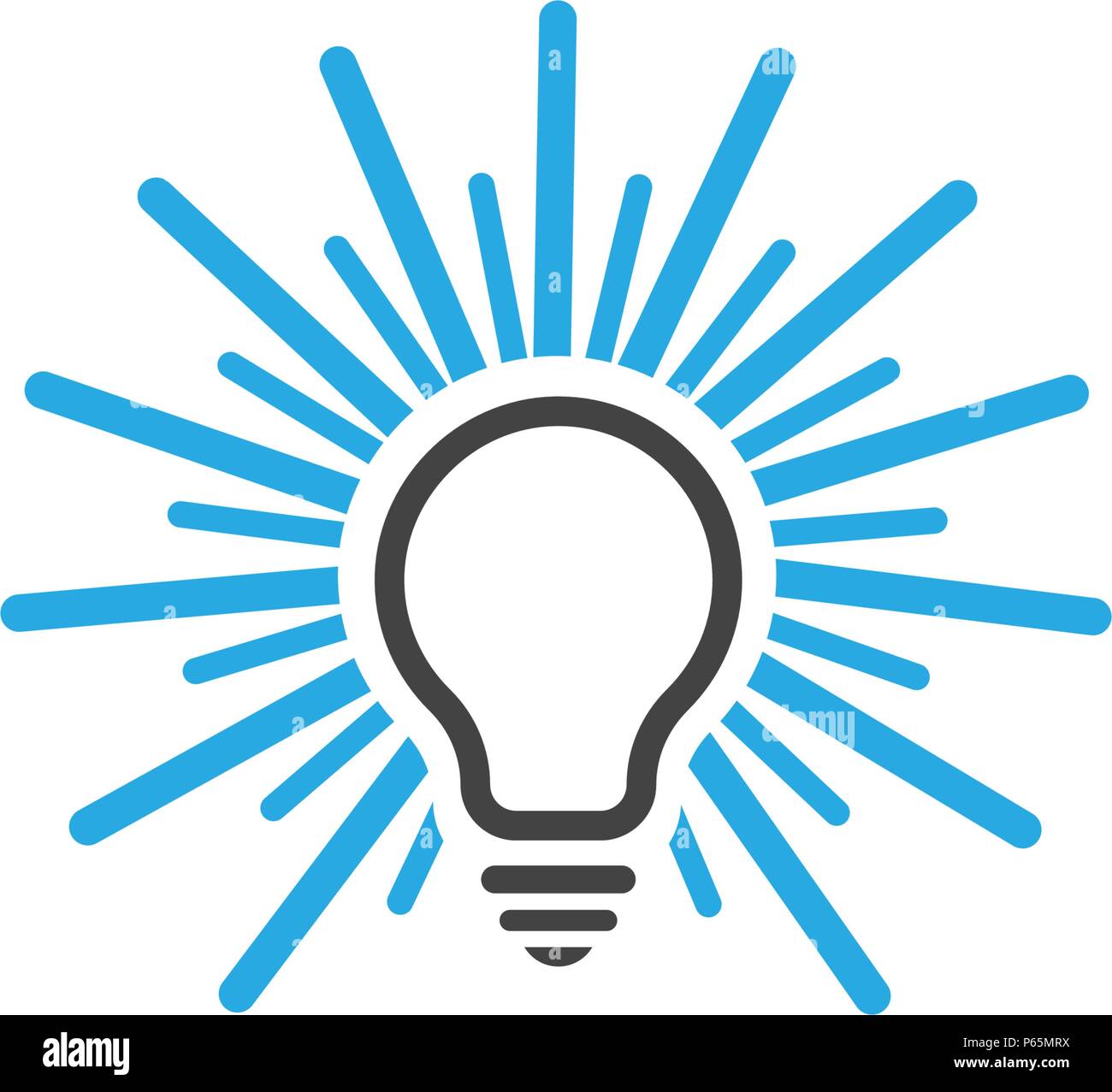 Vector light bulb symbol logo template vector design Stock Vector Image & Art - Alamy