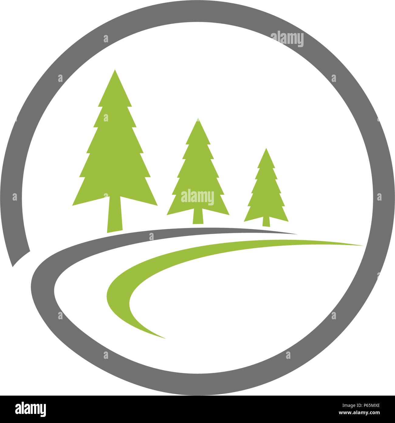 Cedar tree Logo template vector icon illustration design Stock Vector ...