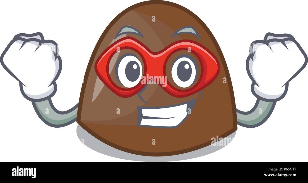Super hero chocolate candies character cartoon Stock Vector Image & Art ...
