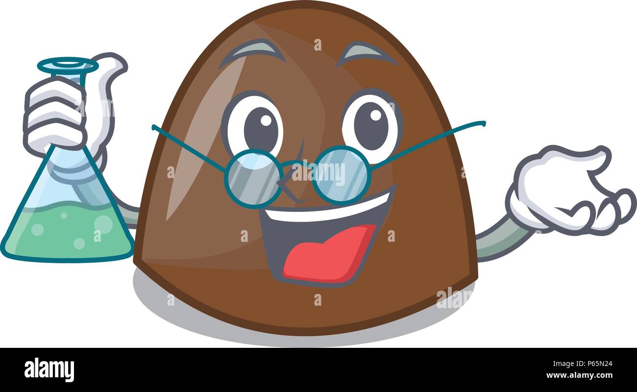 Professor chocolate candies character cartoon Stock Vector Image & Art ...