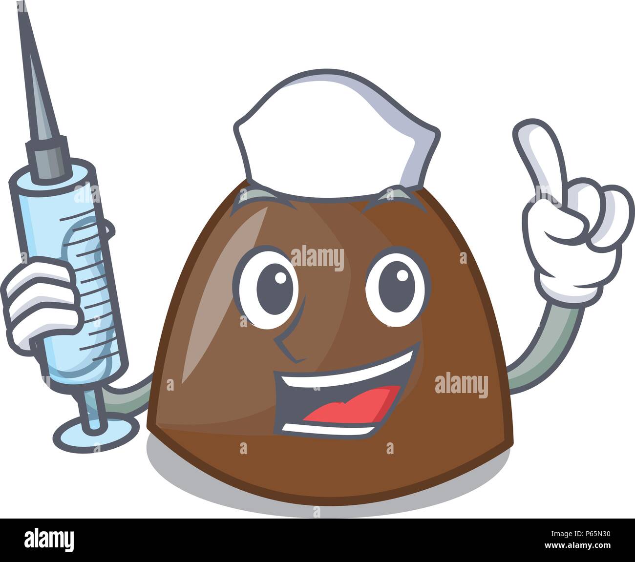 Nurse chocolate candies character cartoon Stock Vector Image & Art - Alamy