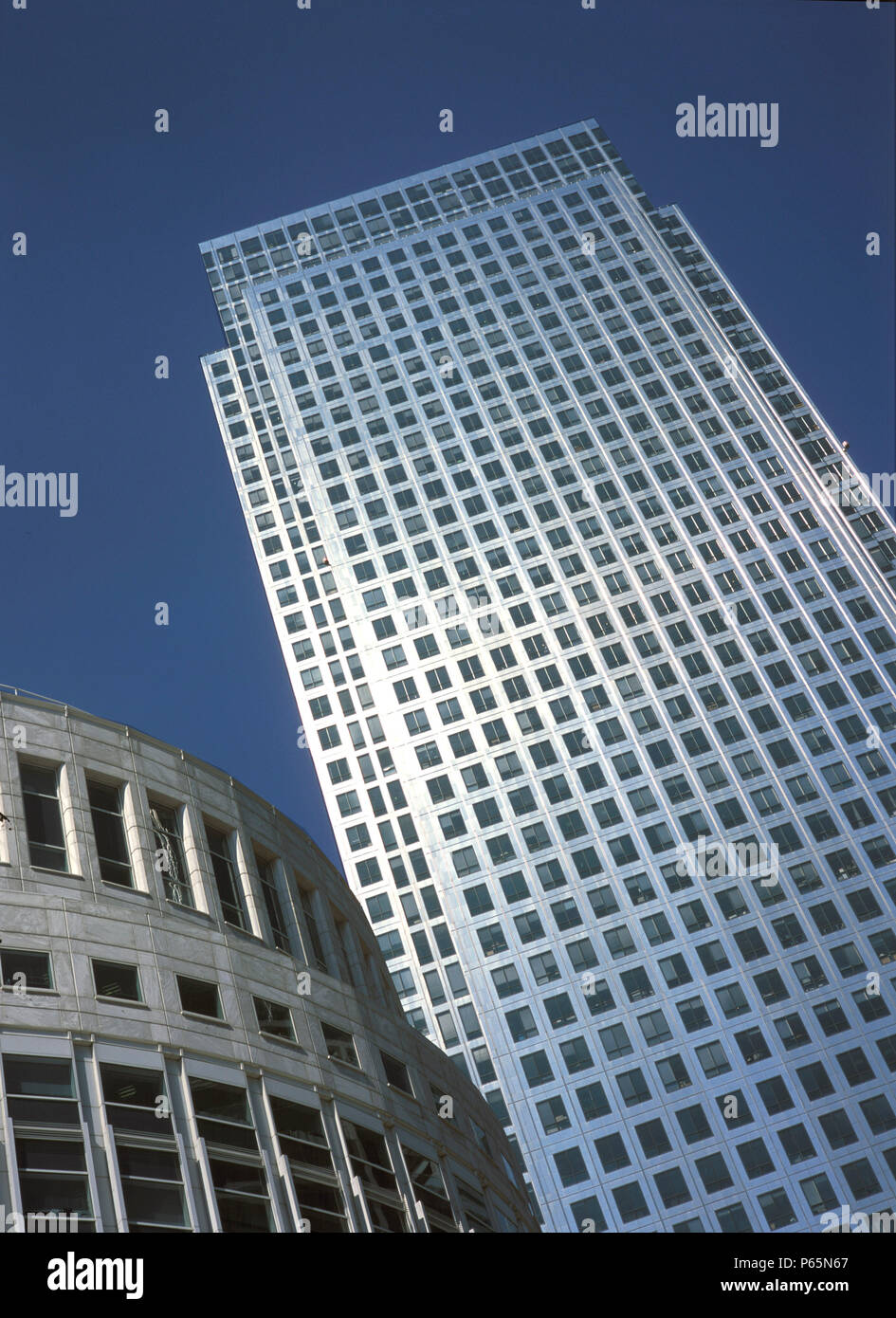 Commercial buildings at Docklands development. London. United Kingdom ...
