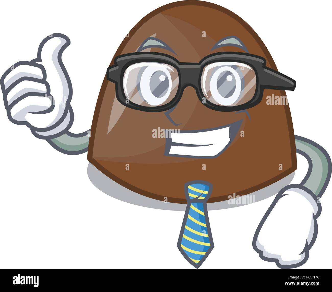 Businessman chocolate candies character cartoon Stock Vector Image ...