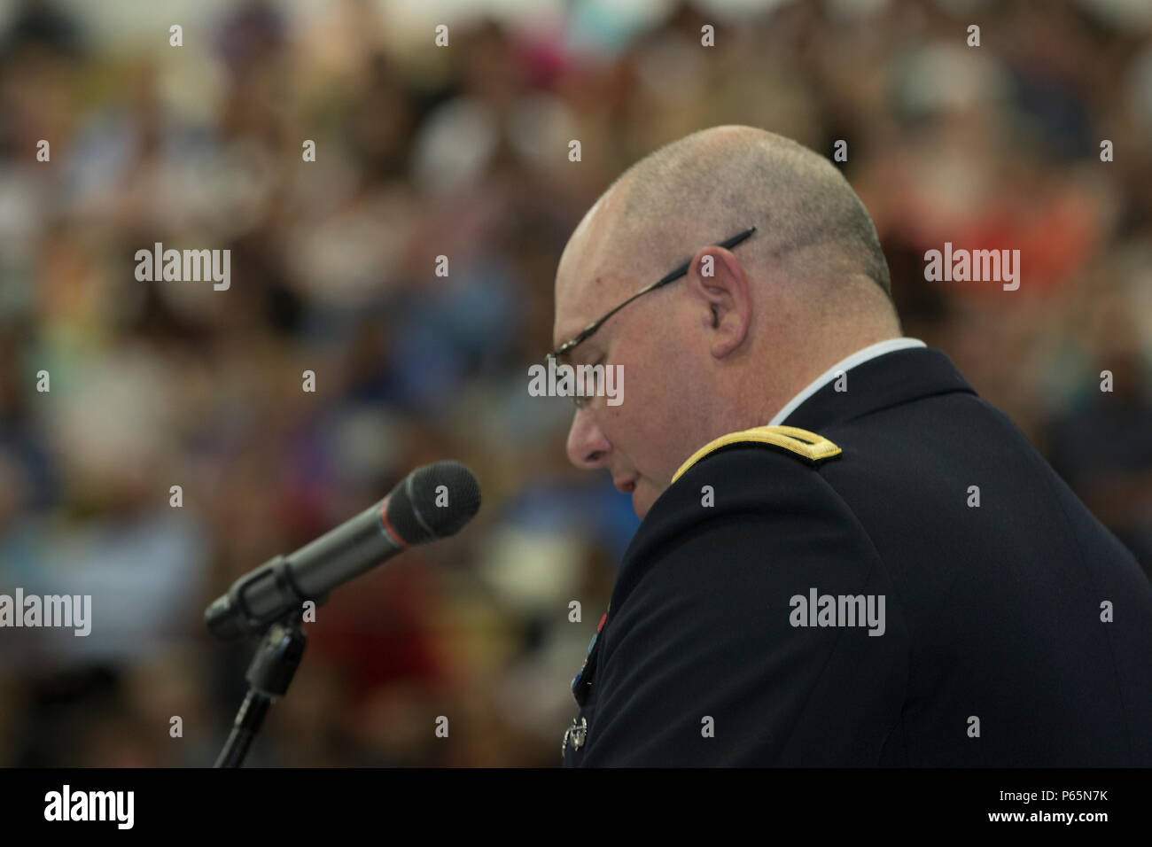 Maj. Gen. Lee Tafanelli, the adjutant general of Kansas, delivers the ...