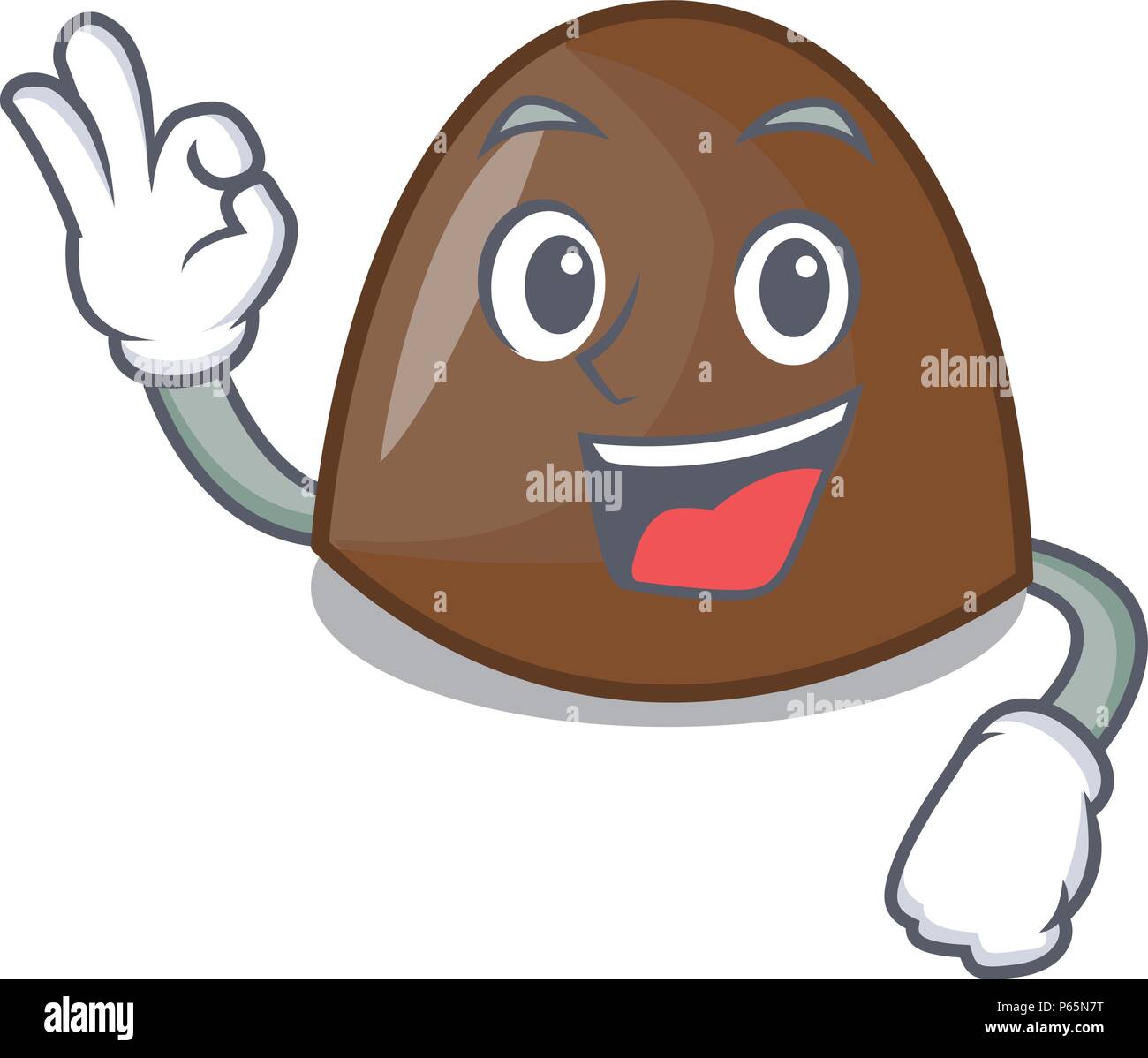 Okay chocolate candies character cartoon Stock Vector Image & Art - Alamy