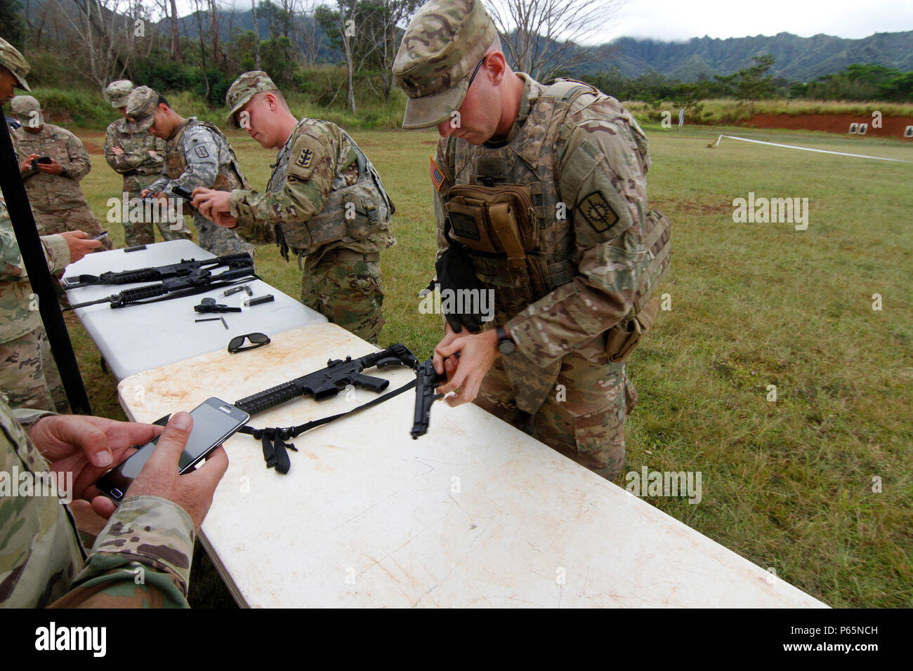 Soldiers with 8th Theater Sustainment Command, disassemble and ...