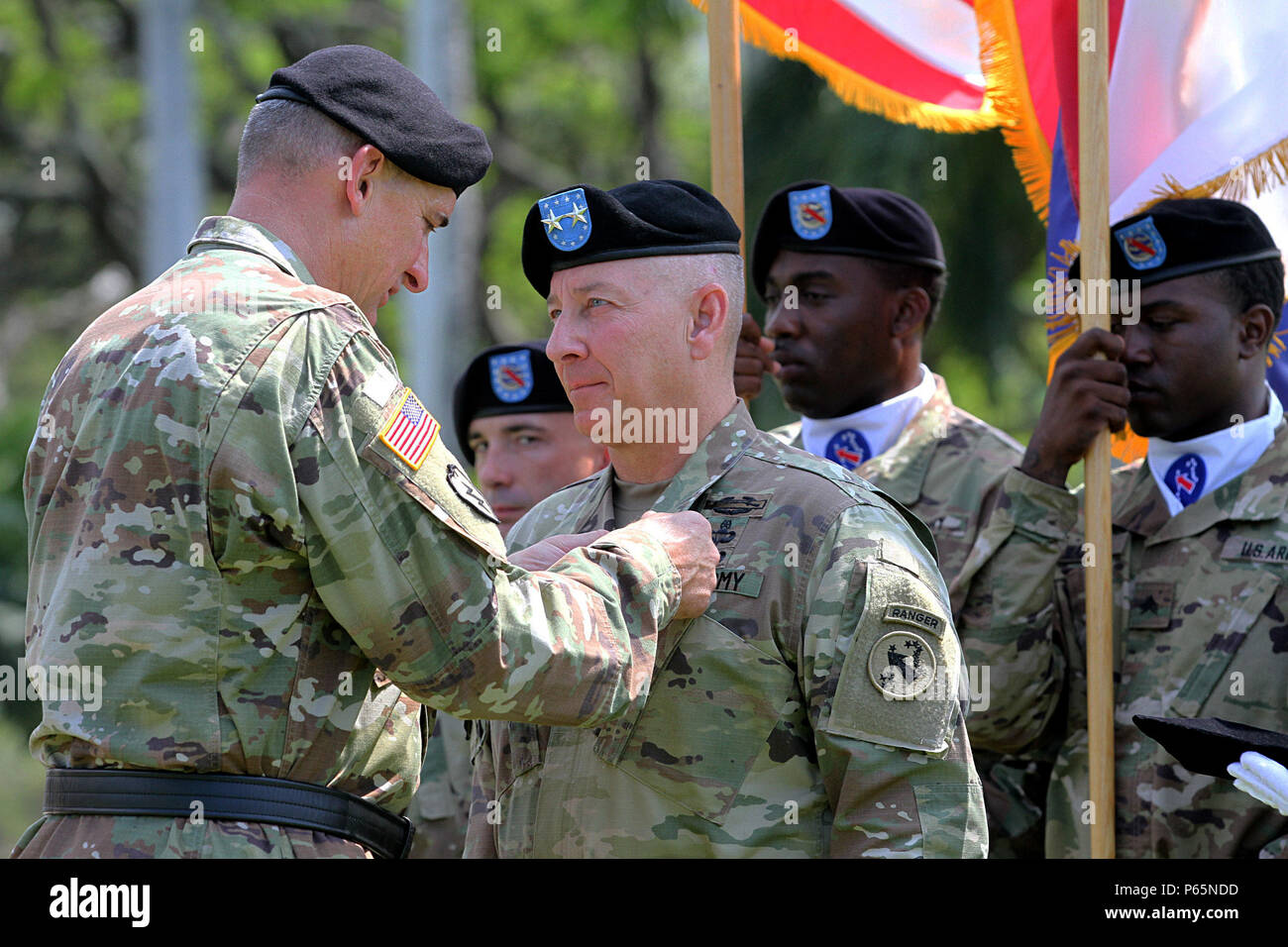 FORT SHAFTER, Hawaii— Gen. Robert B. Brown (left), commanding general ...