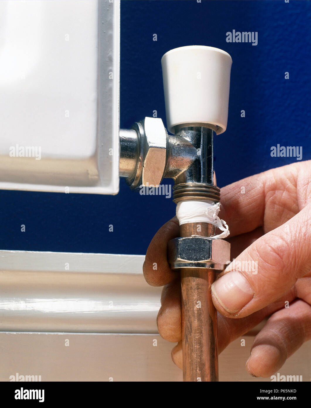 Central heating installation Stock Photo - Alamy