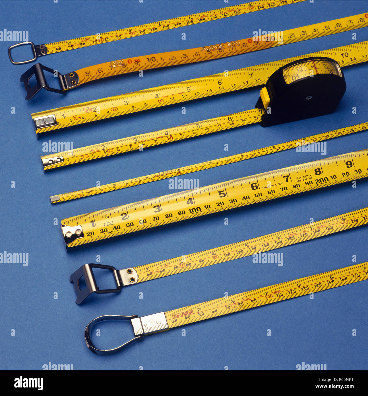 Choice of a tape measure Stock Photo - Alamy