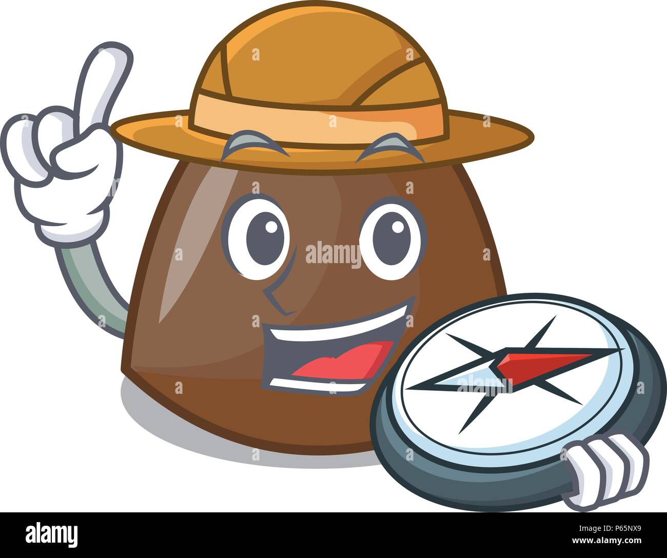 Explorer chocolate candies mascot cartoon Stock Vector Image & Art - Alamy