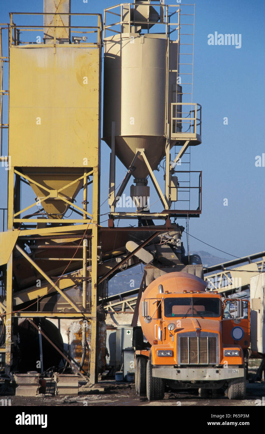 Jobsite concrete plant, freeway interchange rebuild, (Cypress Project ...