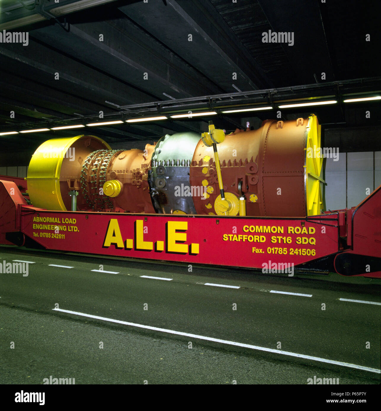 Heavy Load on special transporter Stock Photo - Alamy