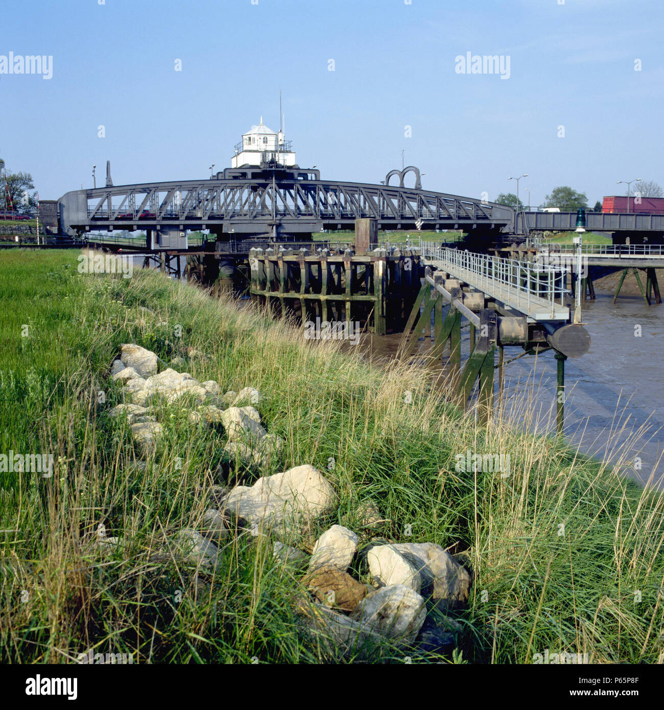 Swing bridge, Norfolk, United Kingdom Stock Photo - Alamy
