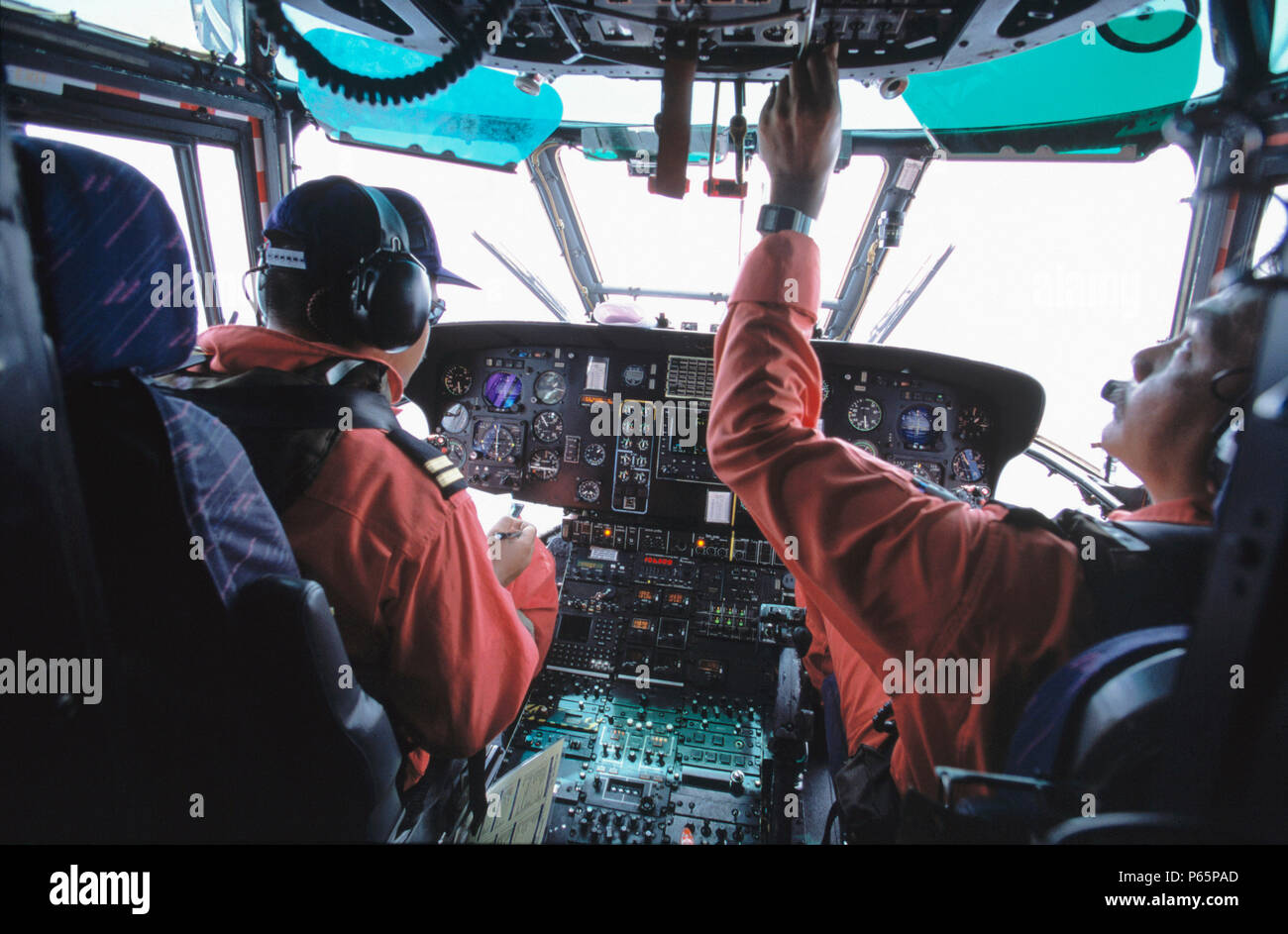 Helicopter Pilots, Brunei Stock Photo - Alamy