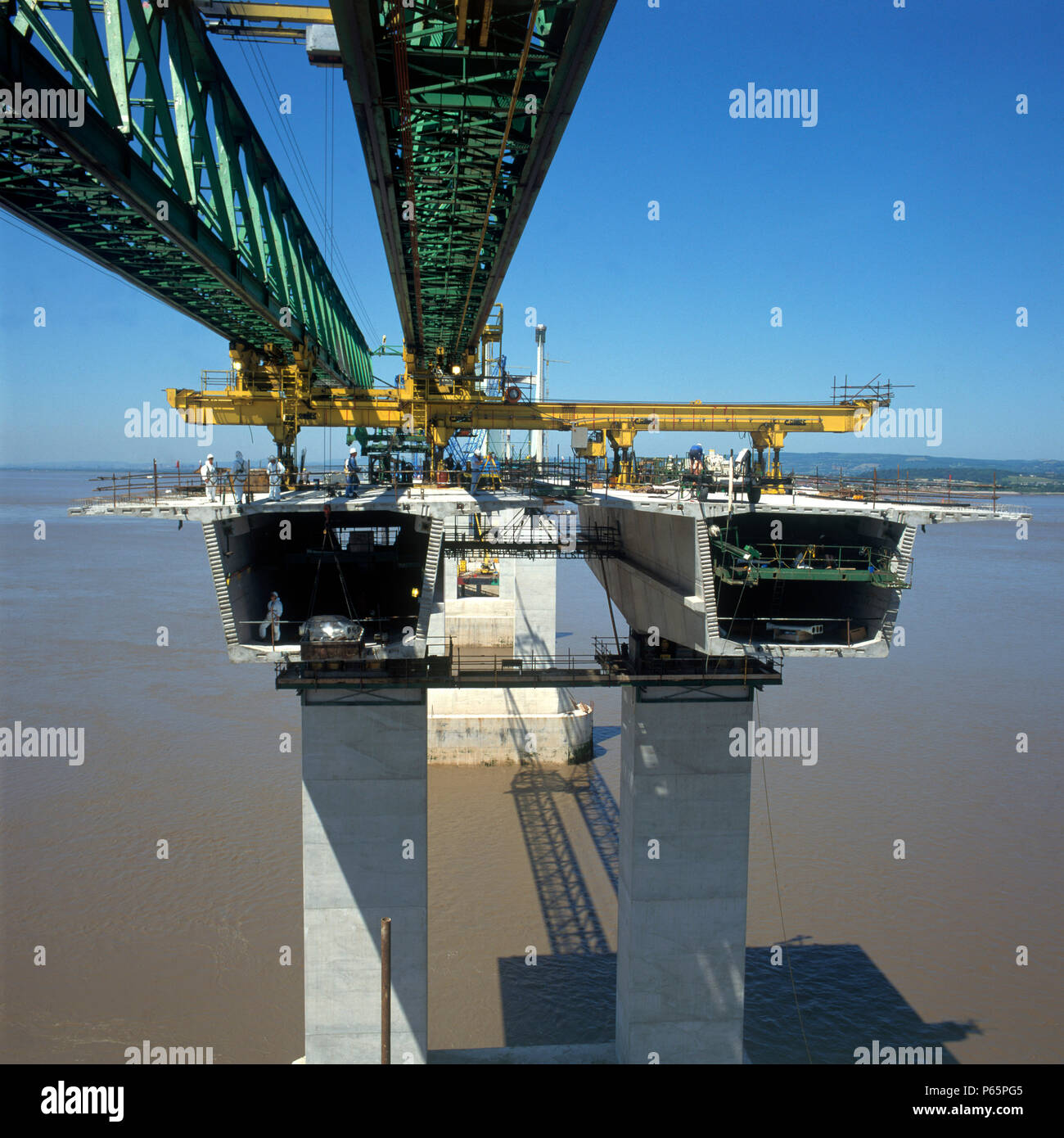 Construction of the Second Severn Crossing Stock Photo - Alamy