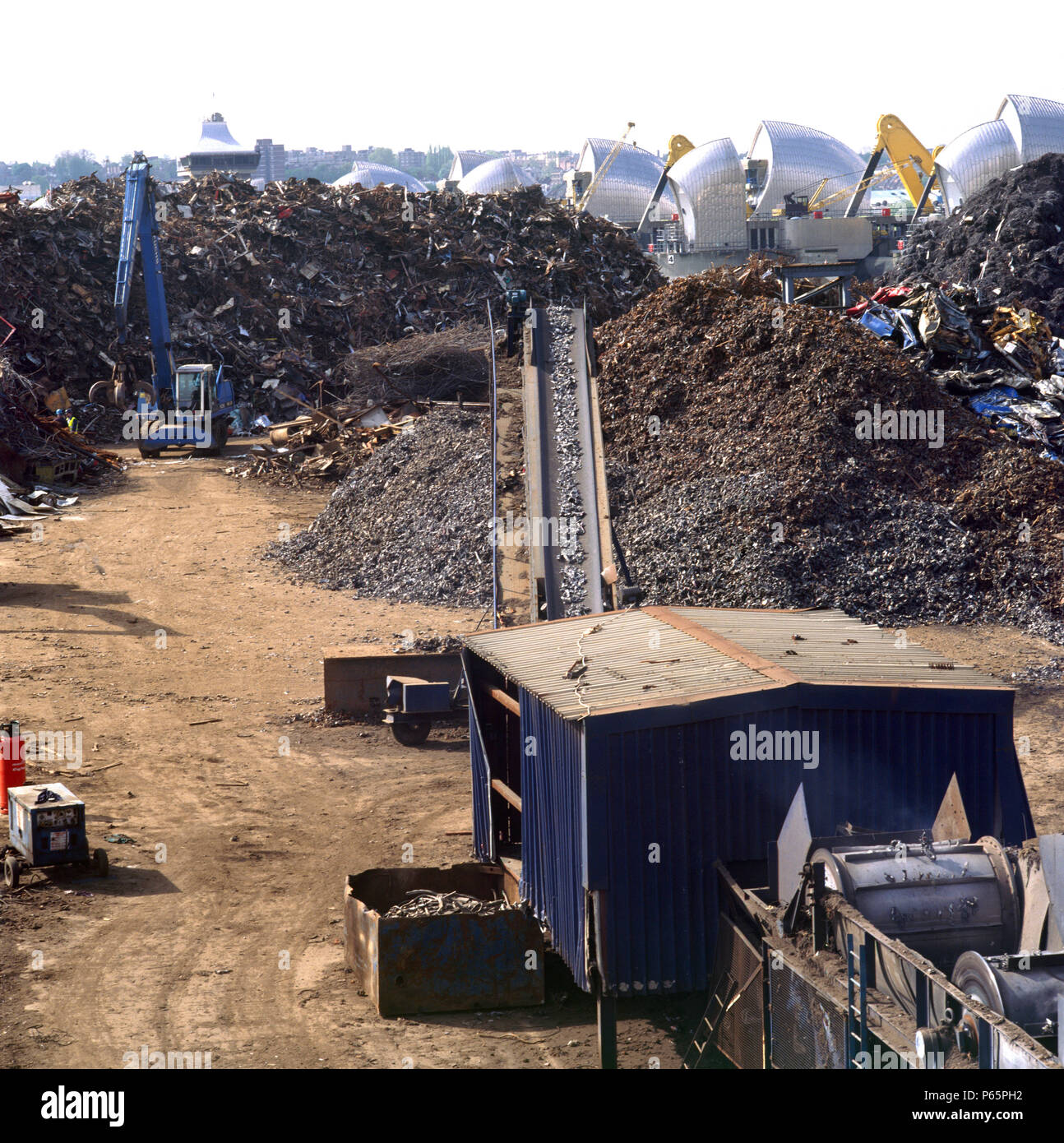 Waste management on the river Thames, England Stock Photo - Alamy