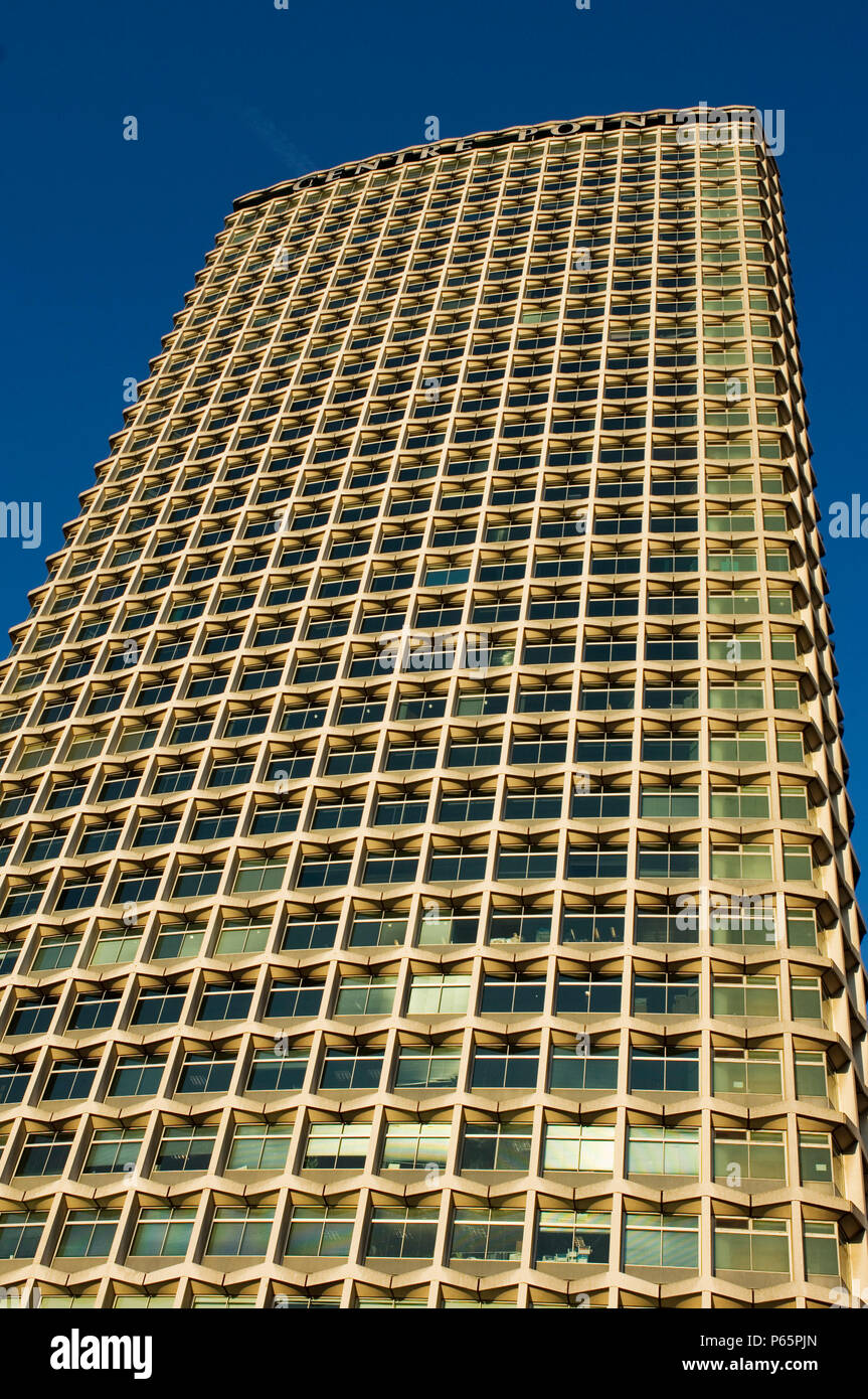 Centre Point, London, UK. The building stands 117m (385ft) tall ...