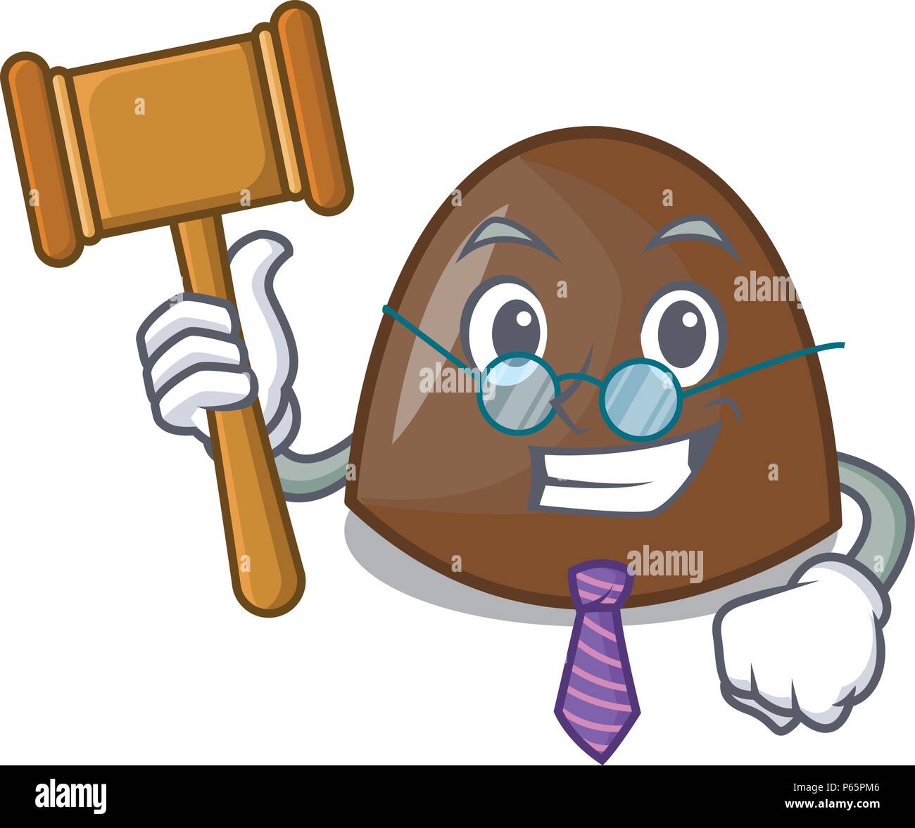 Judge chocolate candies mascot cartoon Stock Vector Image & Art - Alamy