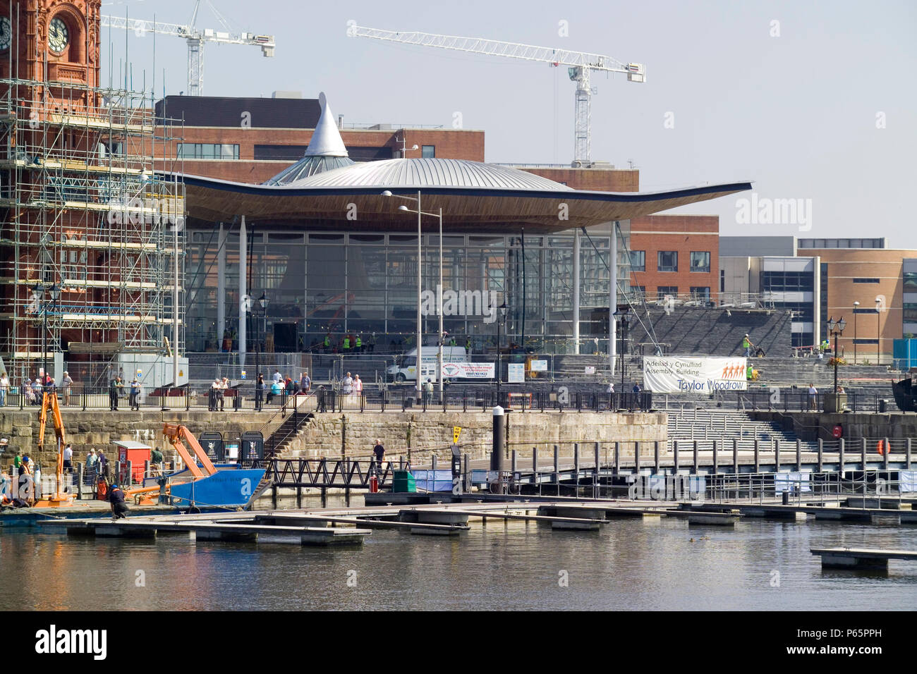 Welsh Assembly Government building, Wales, UK. The Assembly building in ...