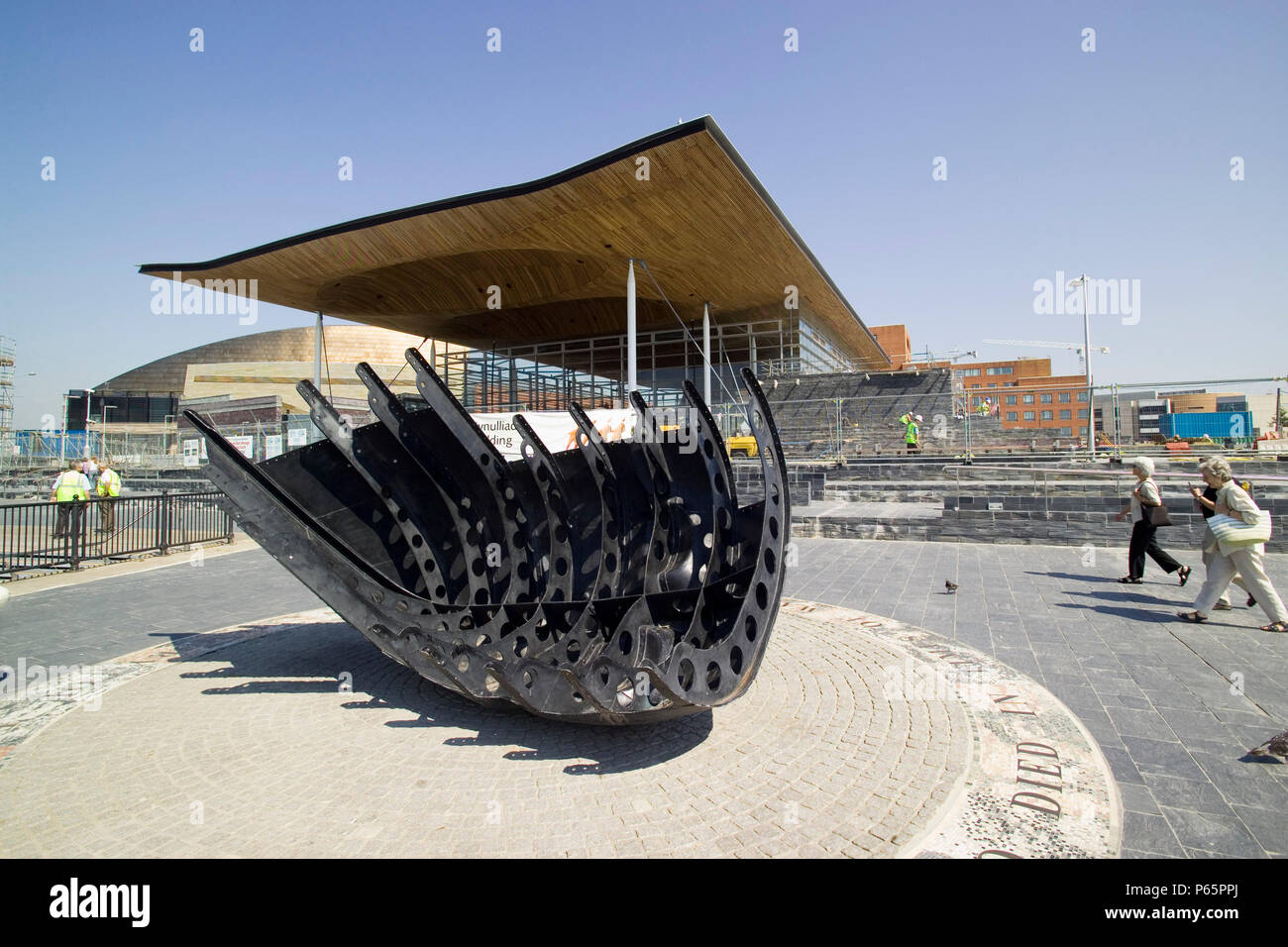 Welsh Assembly Government building, Wales, UK. The Assembly building in ...