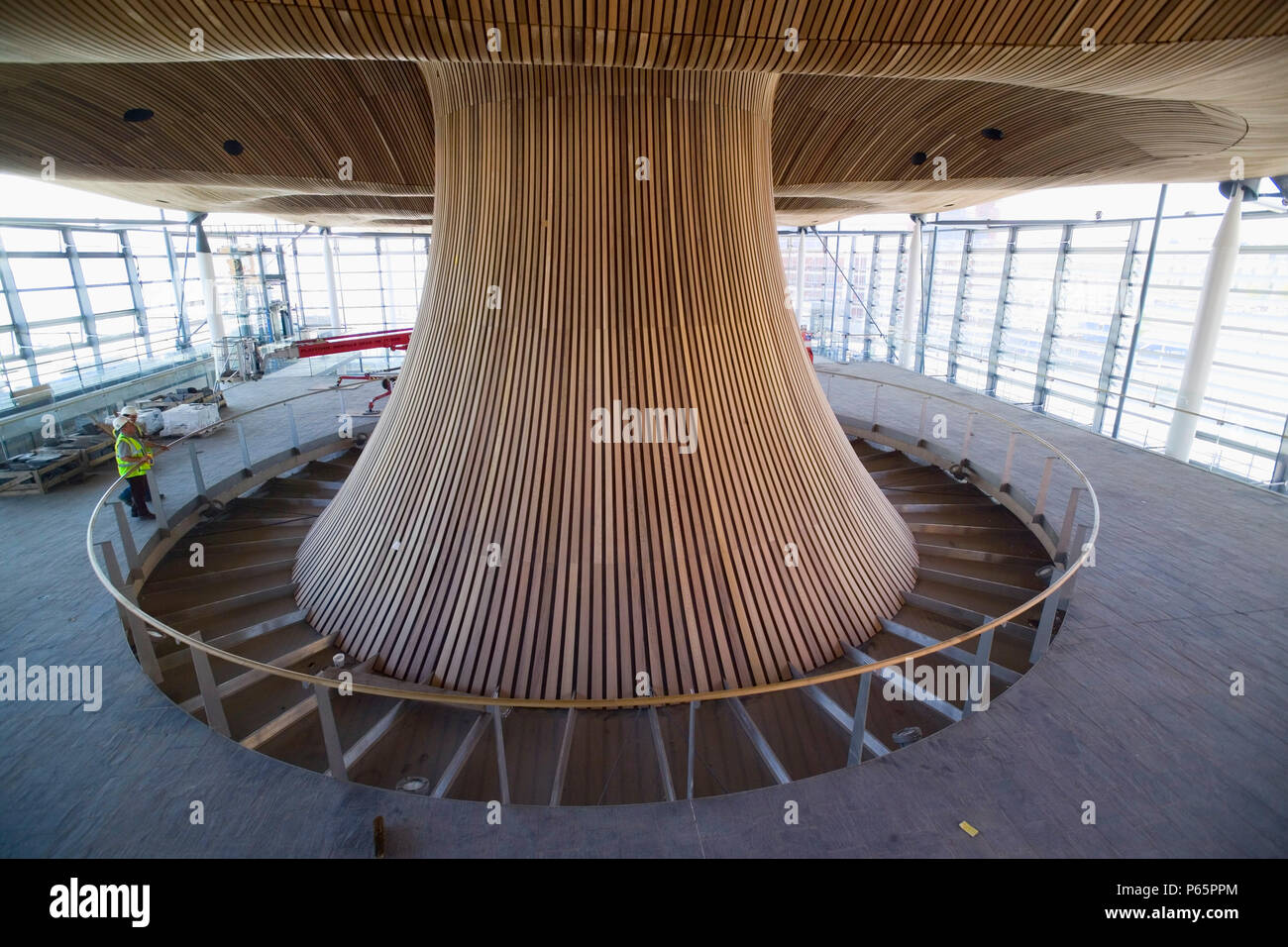 Welsh Assembly Government building, Wales, UK. The Assembly building in ...