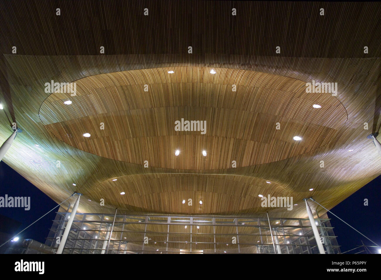 Welsh Assembly Government building, Wales, UK. The Assembly building in ...