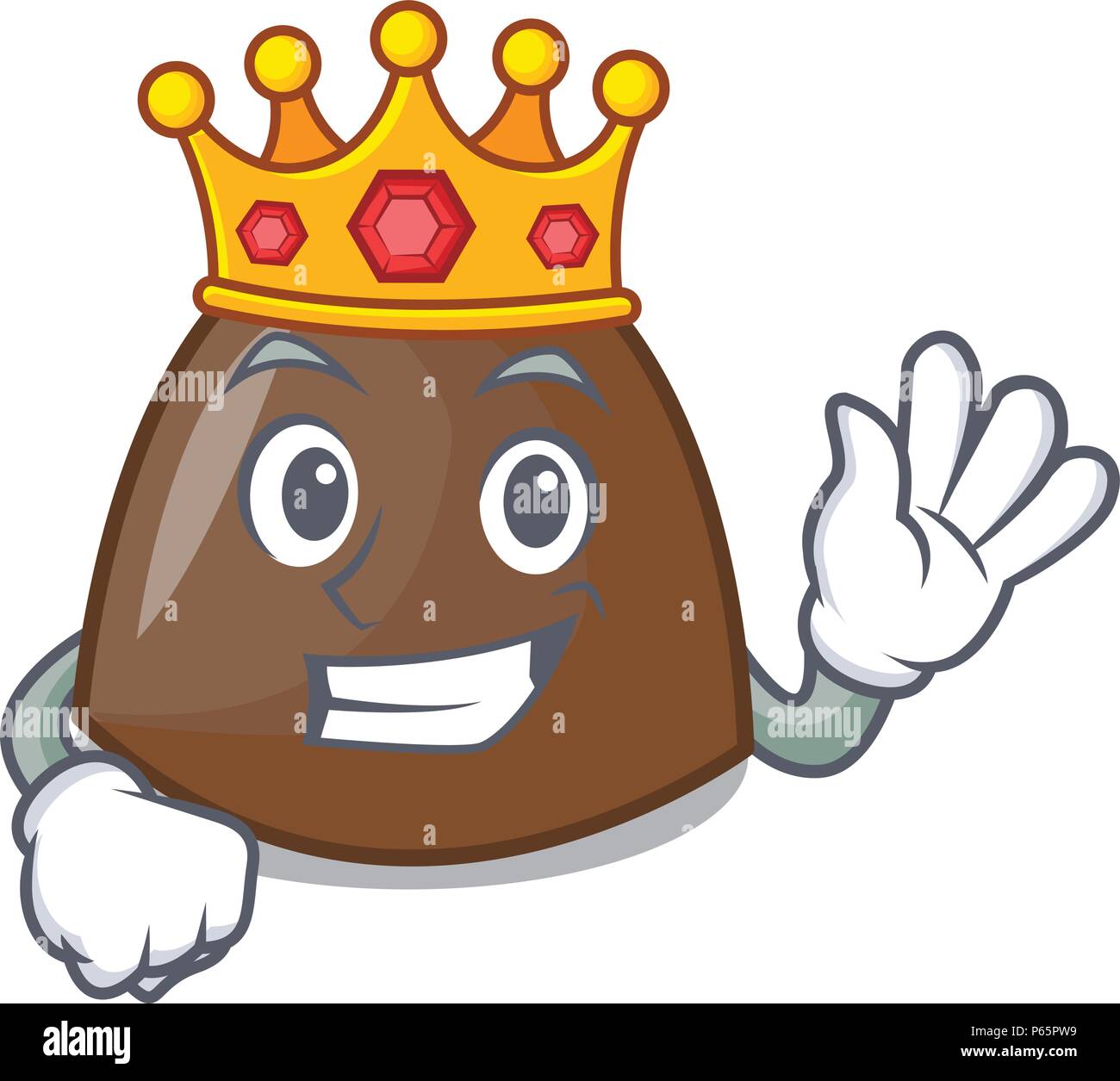 King chocolate candies mascot cartoon Stock Vector Image & Art - Alamy