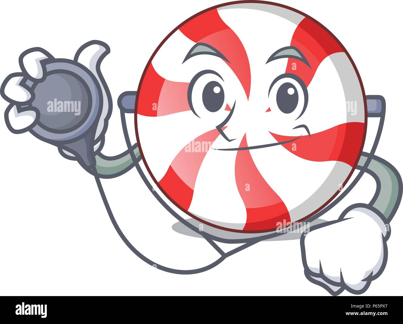 Doctor peppermint candy character cartoon Stock Vector Image & Art - Alamy