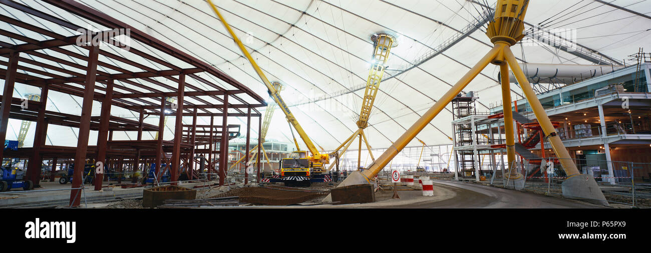 Construction of Millennium Dome, Greenwich, London, UK Stock Photo - Alamy