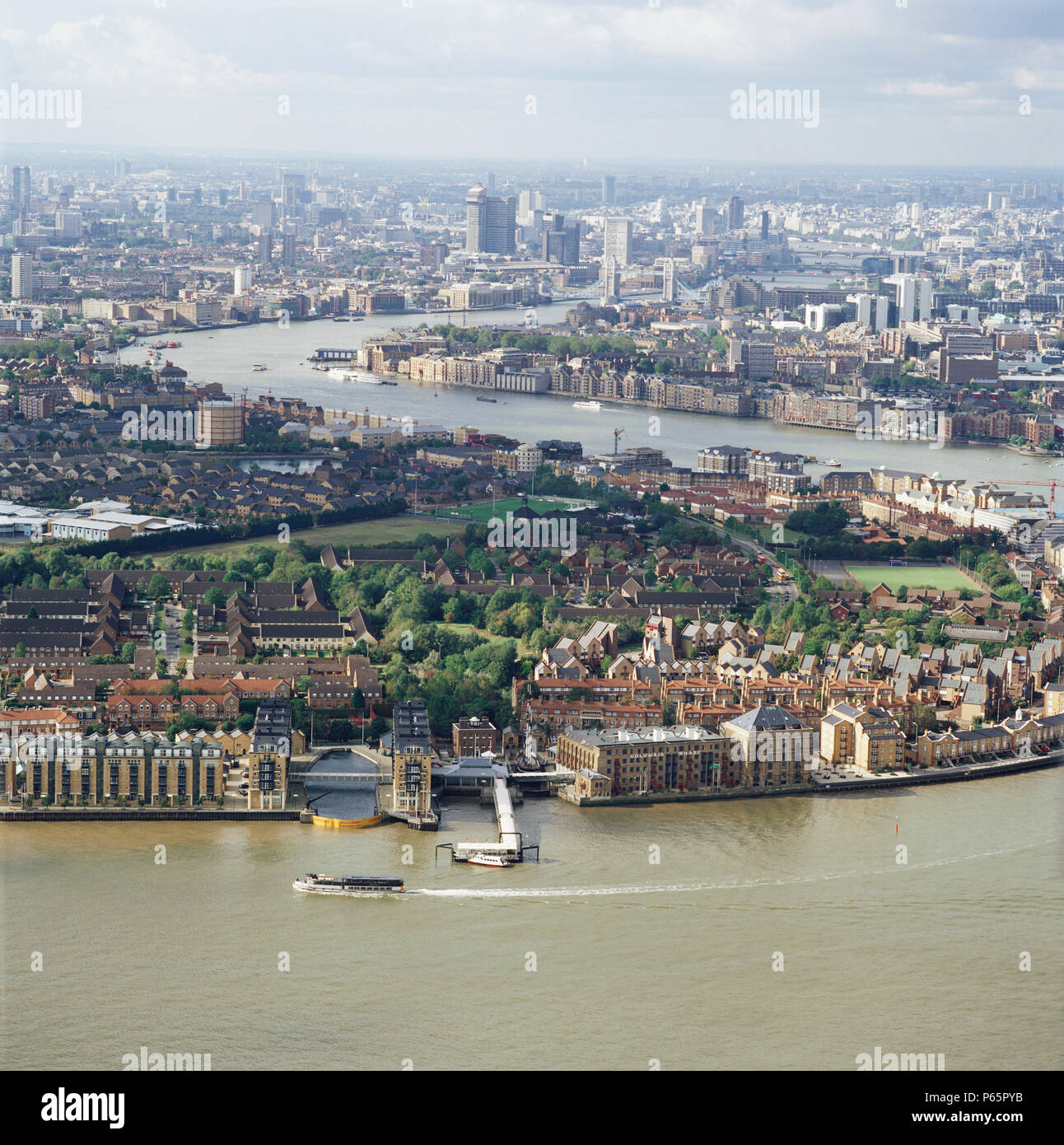 Greenwich from above hi-res stock photography and images - Alamy