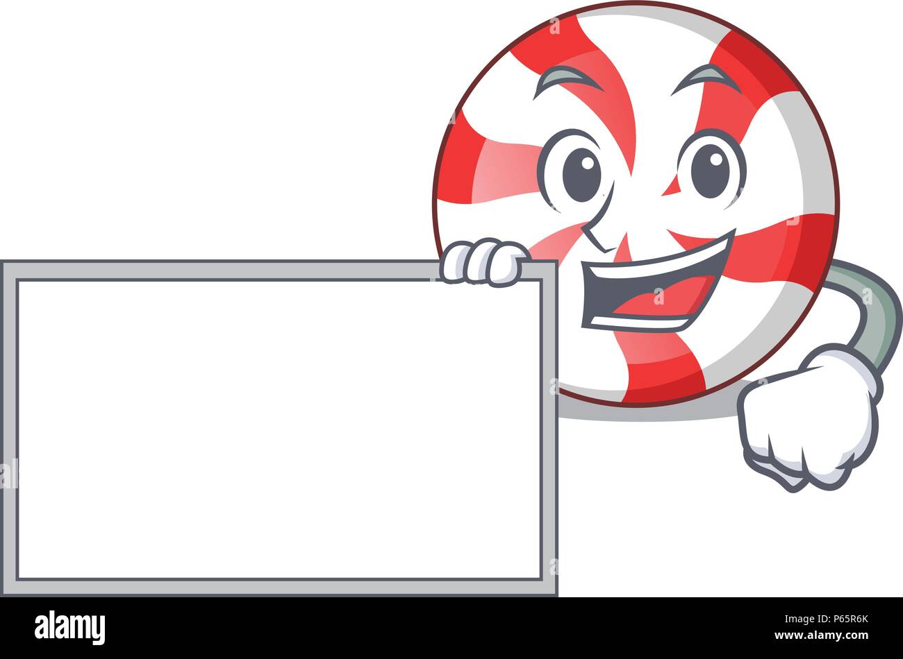 With board peppermint candy character cartoon Stock Vector Image & Art ...