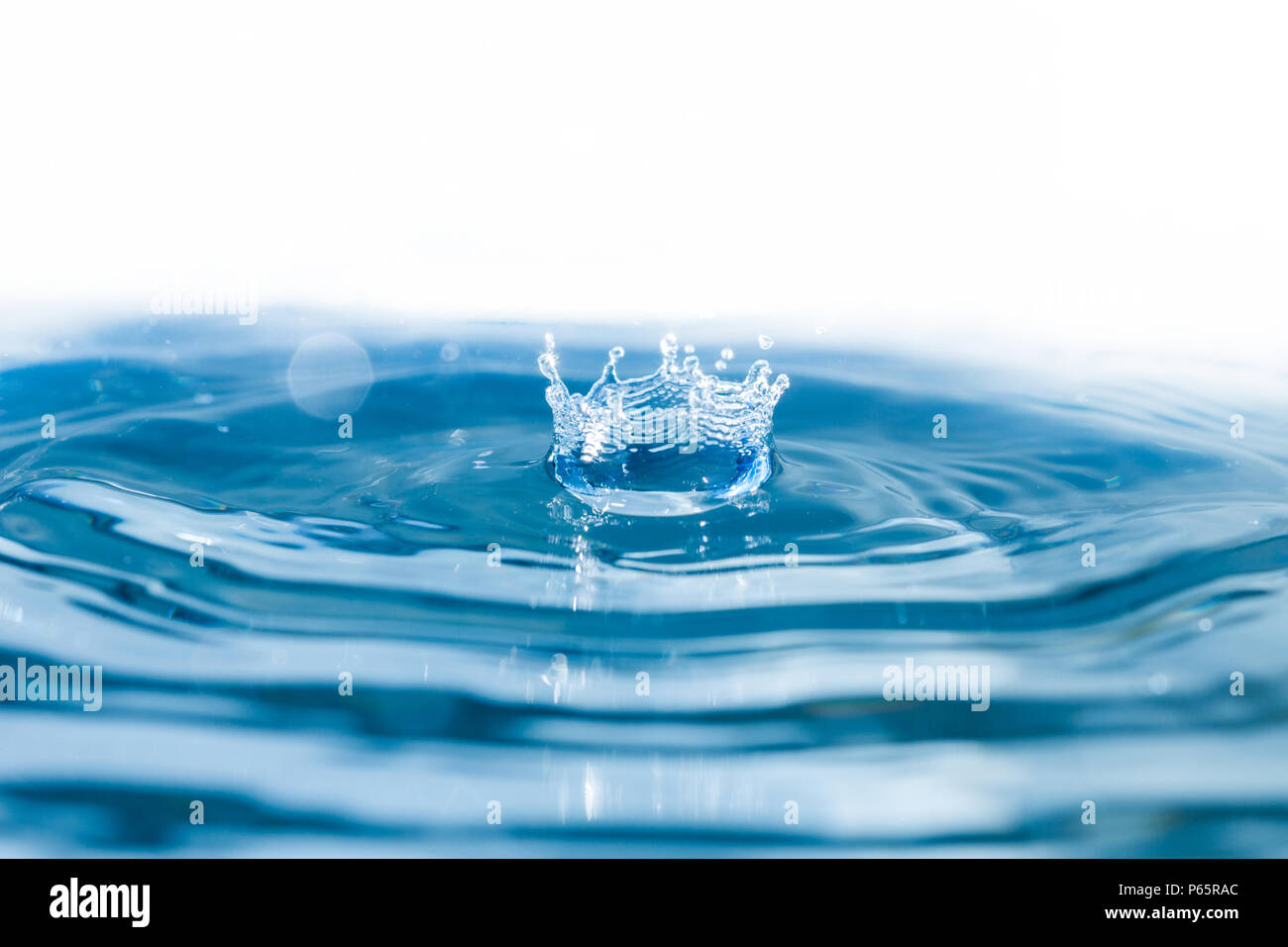Water splash or water drop Stock Photo - Alamy