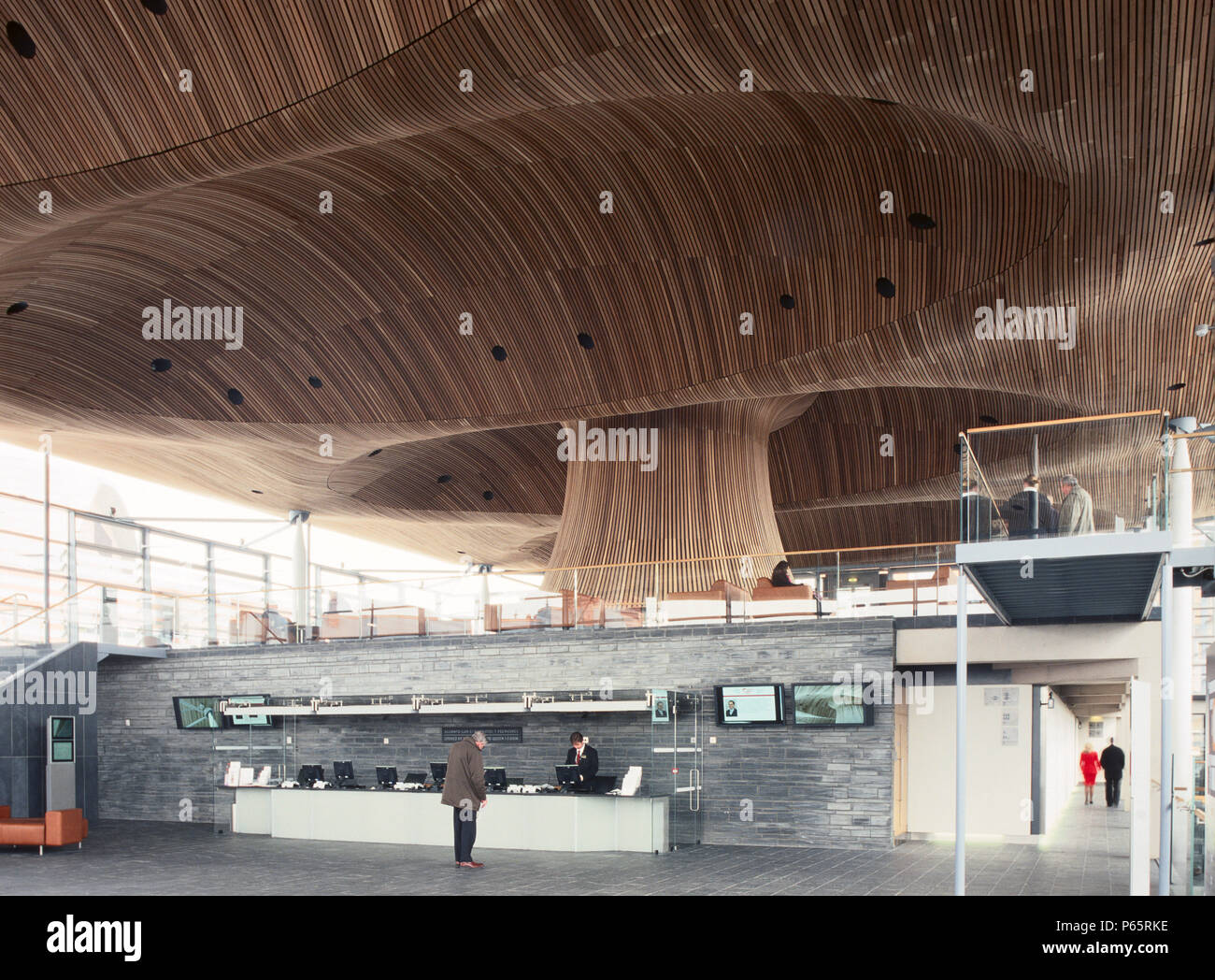 Welsh Assembly Government building, Wales, UK. The Assembly building in ...