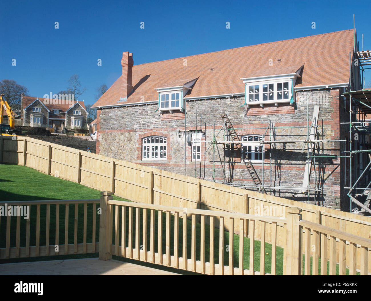 Traditional welsh country houses under renovation, near Cardiff, Wales ...